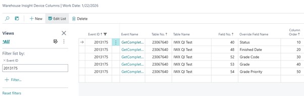Warehouse Insight Quality Inspector Integration - Insight Works Knowledge Base